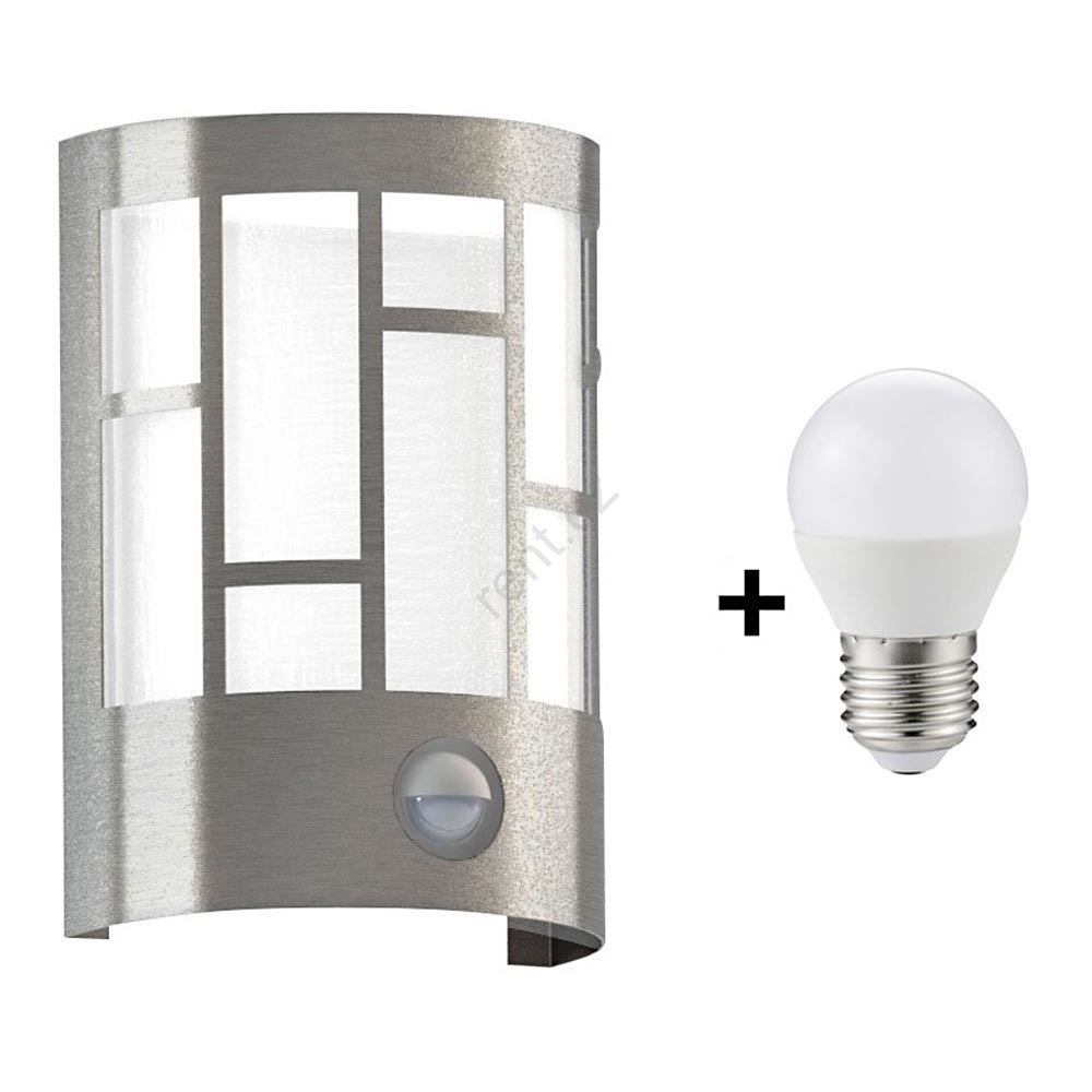 Eglo 94798 - LED Venkovní svítidlo se senzorem CERNO 1xE27/6W/230V IP44 ...