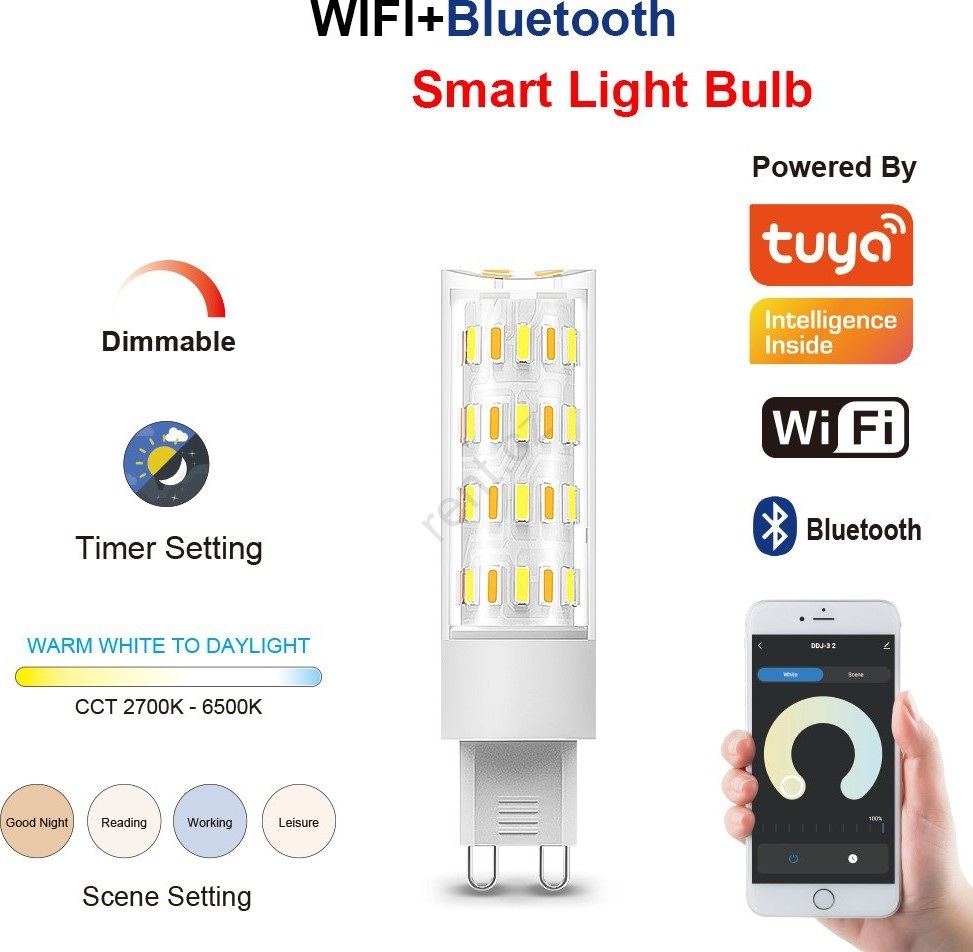 Immax NEO 07763CDO - SADA 3xLED CCT Stmívatelná žárovka G9/4W/230V Wi ...