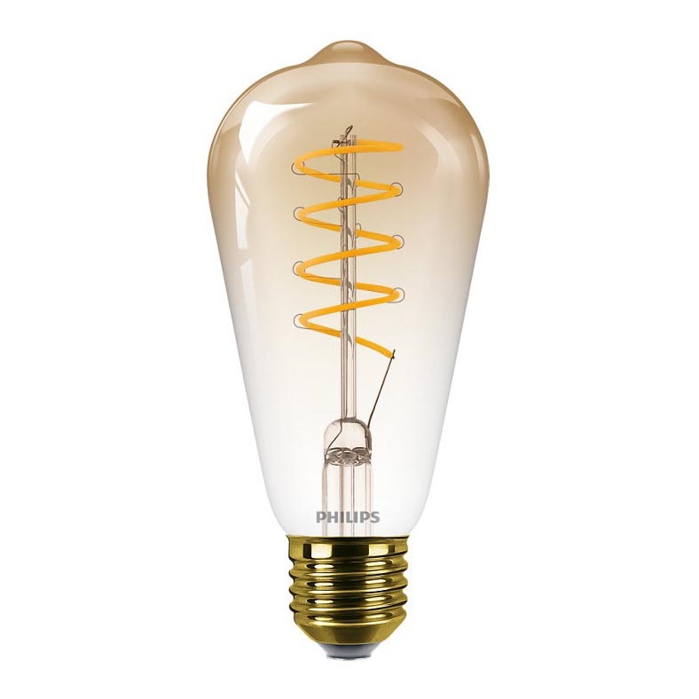 Led Stmívatelná žárovka Vintage Philips St64 E27 4 5w 230v 1800k Rent Cz