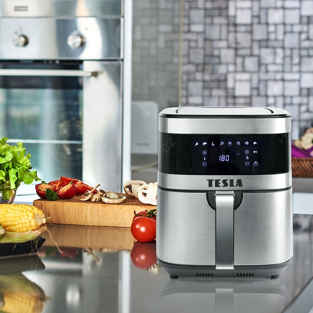 TESLA Electronics AirCook- Multifunkční dig. horkovzdušná fritéza 6 l ...